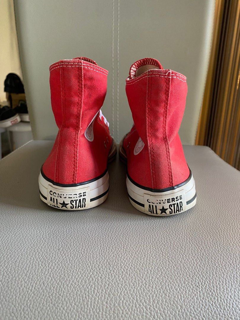 Converse Chuck Taylor high cut red, Men's Fashion, Footwear, Sneakers ...