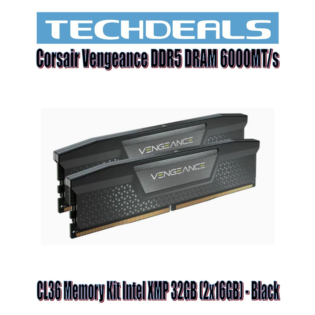 Corsair Vengeance DDR5 DRAM 6000MT/s CL36 Memory Kit Intel XMP 32GB ...