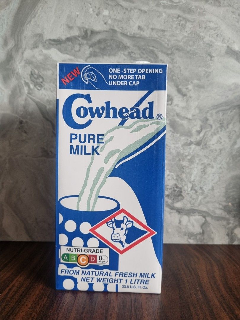 Cowhead UHT Pure milk Carton, Food & Drinks, Beverages on Carousell