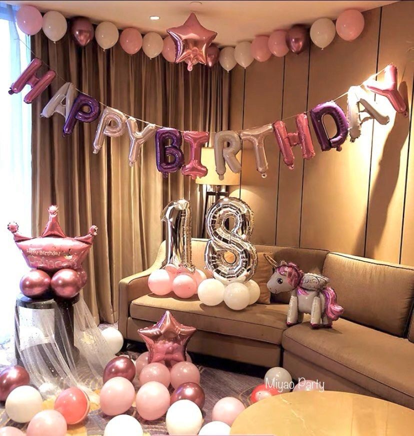 Create a festive atmosphere with this DIY birthday decoration package ...