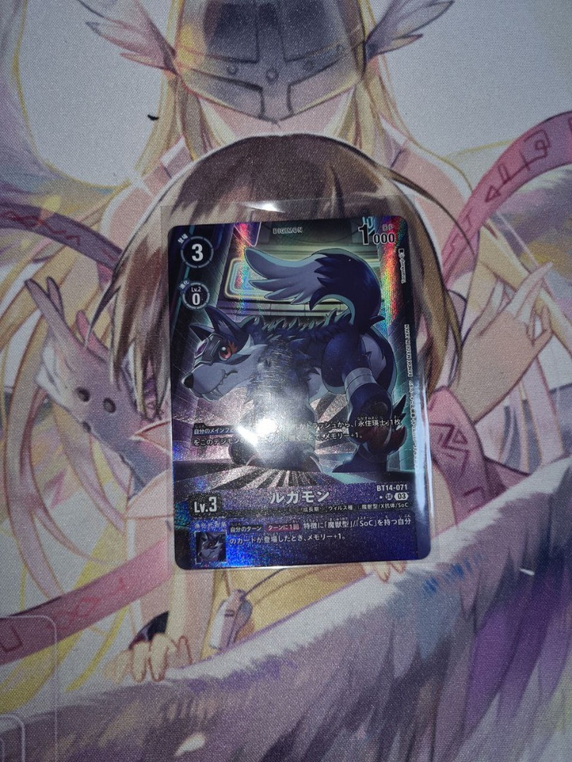 Digimon Card Game Loogamon BT14-071 AA, Hobbies & Toys, Toys & Games on Carousell
