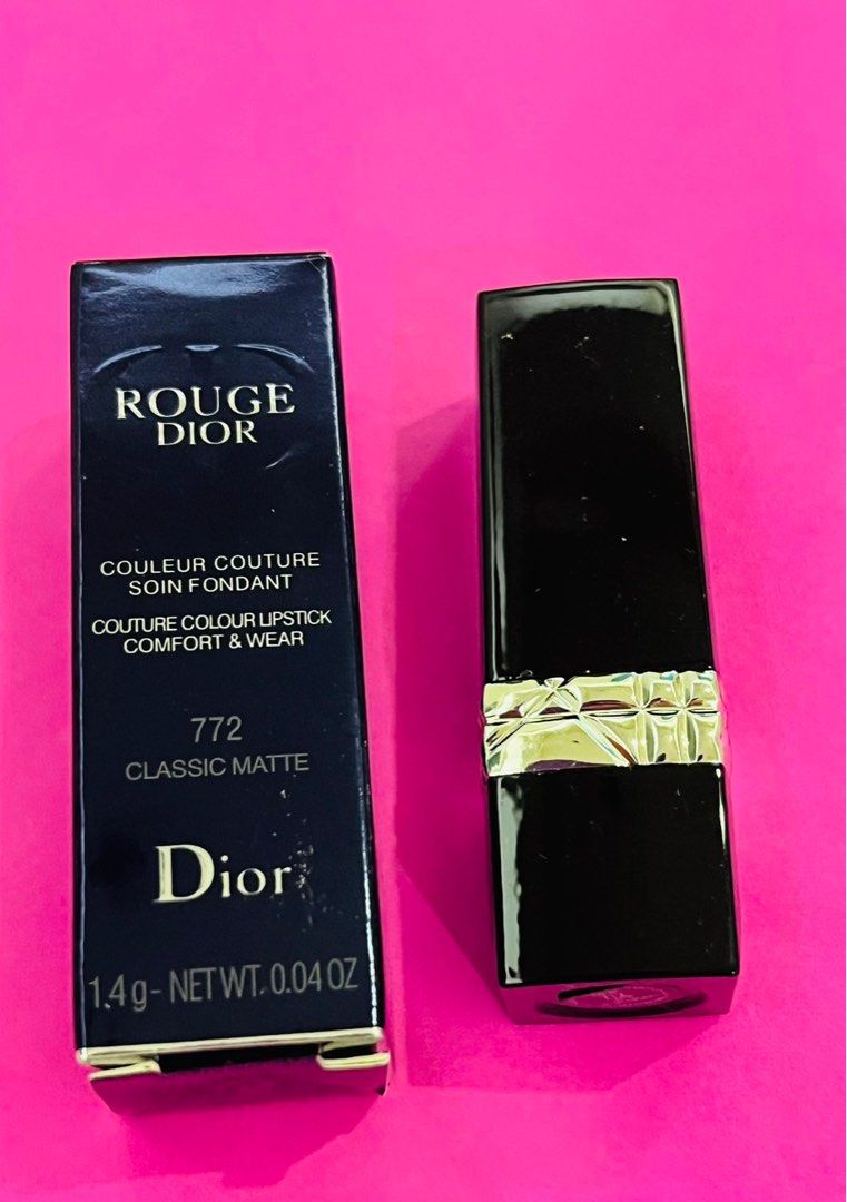 DIOR ROUGE 772 CLASSIC MATTE COUTURE COLOUR LIPSTICK, Beauty & Personal ...