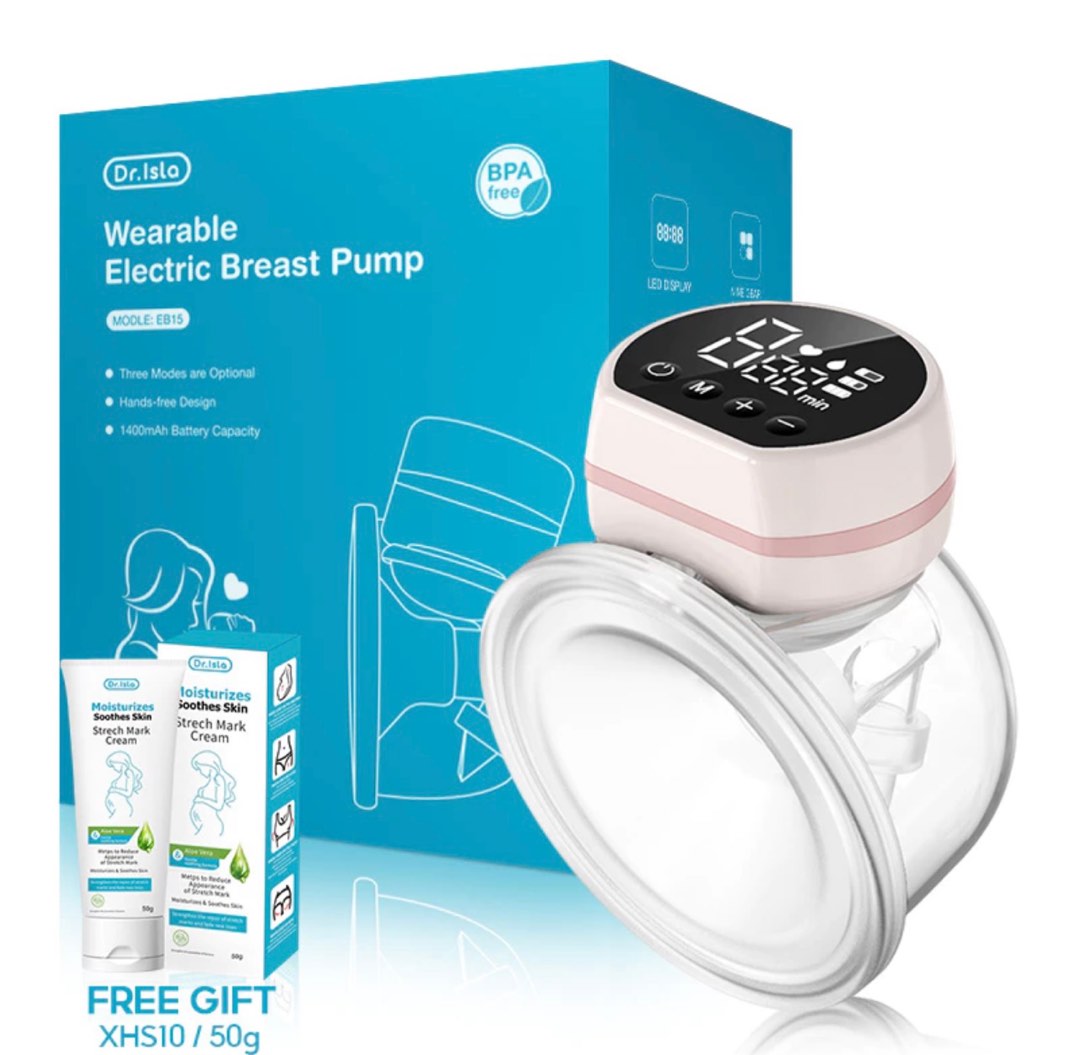 Dr Isla Electric Breast Pump with FREE Avent Manual Breast Pump, Babies ...