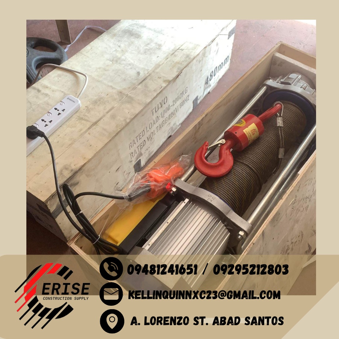 Electric Hoist 2T, Commercial & Industrial, Construction Tools ...