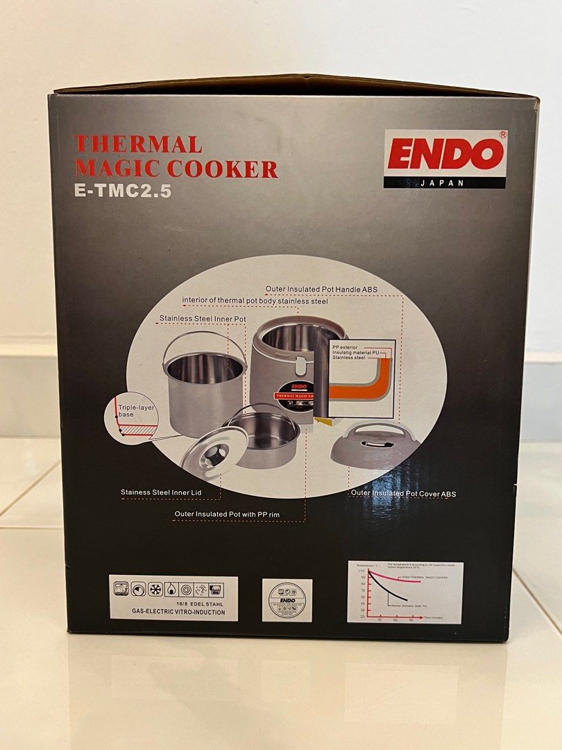 Endo Thermal Magic Cooker 2.5L, TV & Home Appliances, Kitchen ...