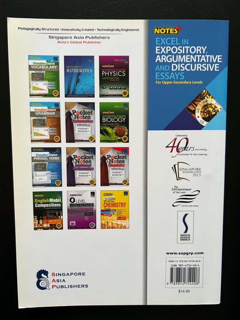 Excel in expository, argumentative, discursive essays, Hobbies & Toys ...