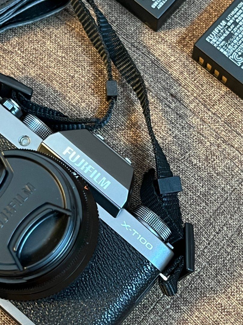 Fujifilm X-T100 Camera with two lens, Photography, Cameras on Carousell