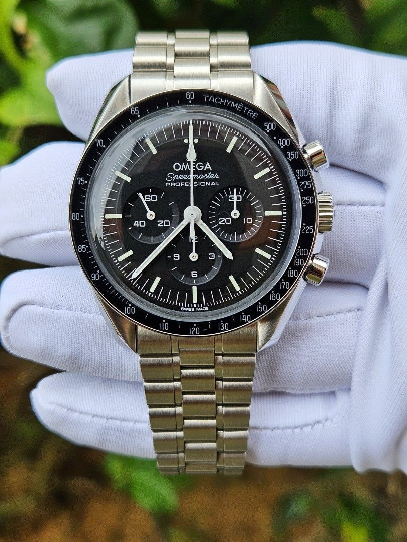 *Full Complete Set* 2022 Omega Speedmaster Professional Hesalite 3861 ...