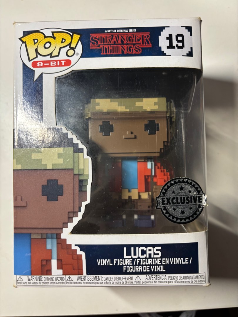 Funko Pop Stranger Things 8-bit Lucas 19 Exclusive, Hobbies & Toys ...