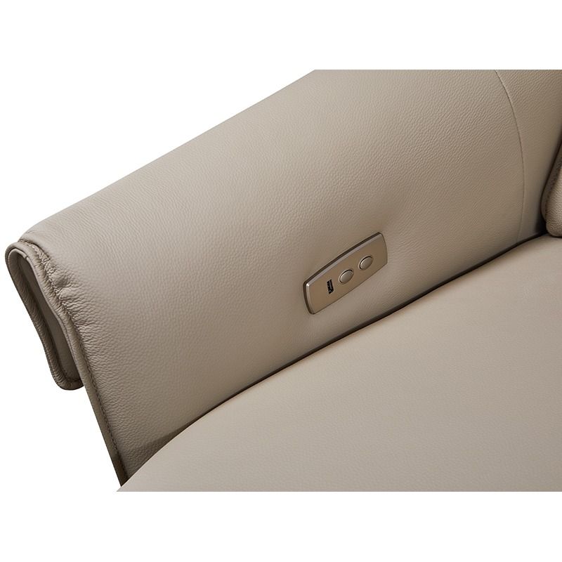 Genuine Leather Sofa 1Seater electric extension Sofa 40D sponge density ...