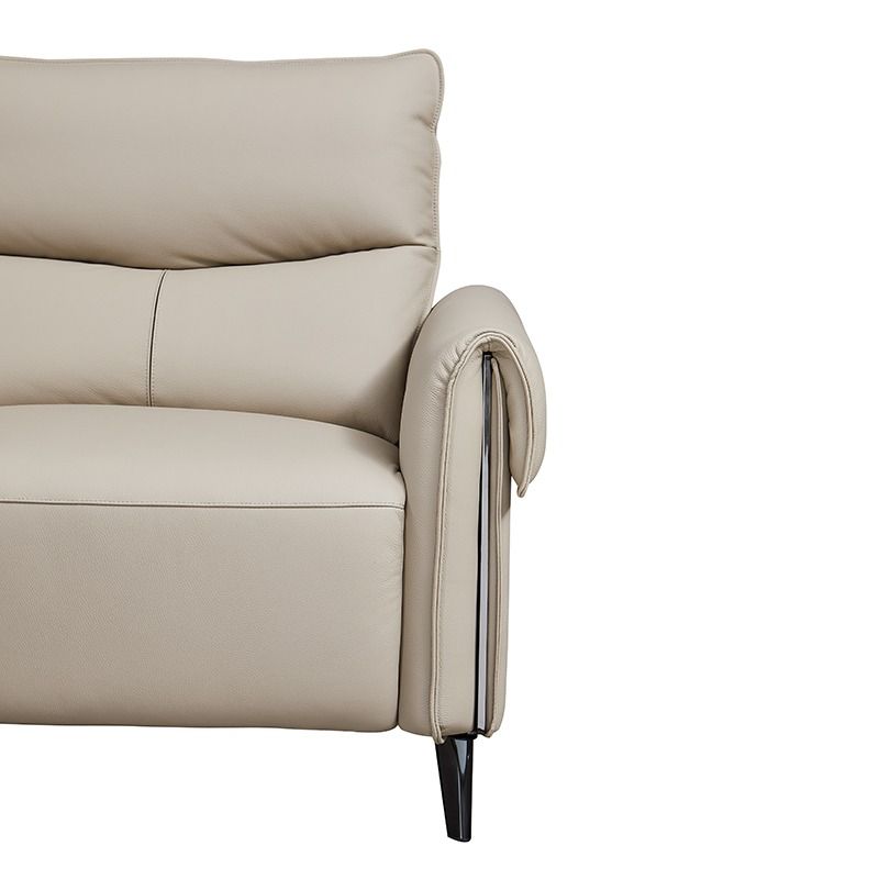 Genuine Leather Sofa 1Seater electric extension Sofa 40D sponge density ...