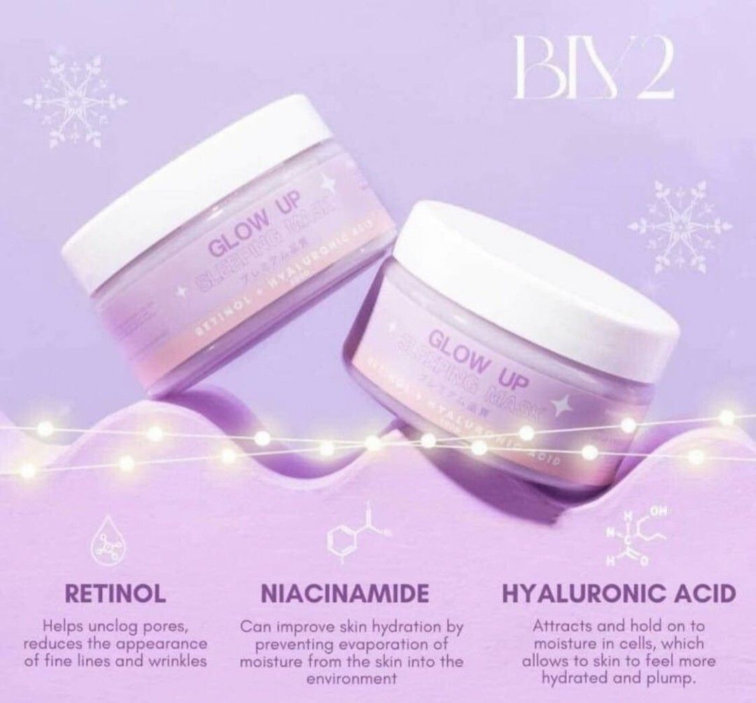 Glow Up Sleeping Mask blv2, Beauty & Personal Care, Face, Face Care on ...