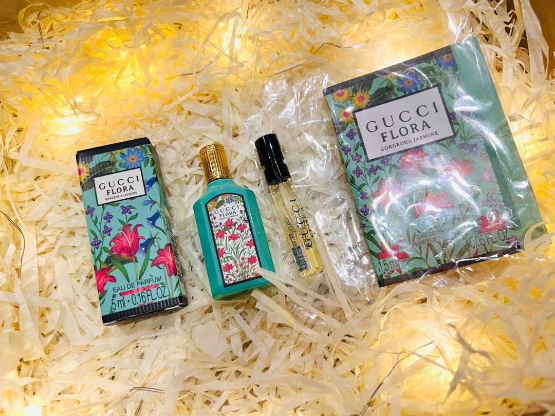 Gucci Flora Gorgeous Jasmine Miniature Perfume (5ml and 1.5ml), Beauty ...
