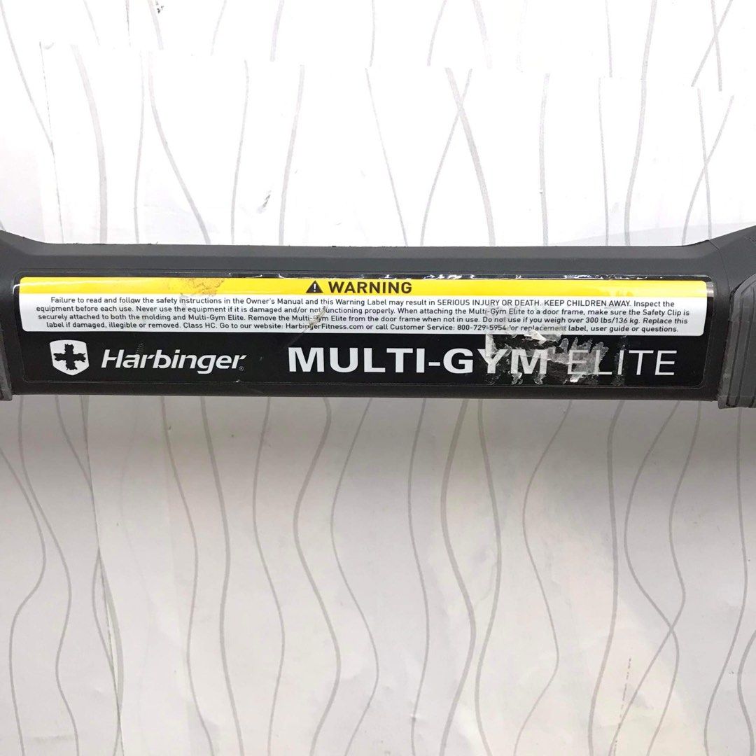 Harbinger Multi-Gym Elite Portable Gym System Heavy Duty, Sports ...