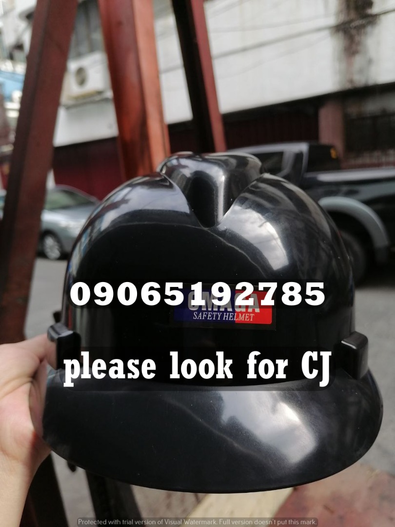 Hard hat Specs: black, regular, Commercial & Industrial, Construction ...