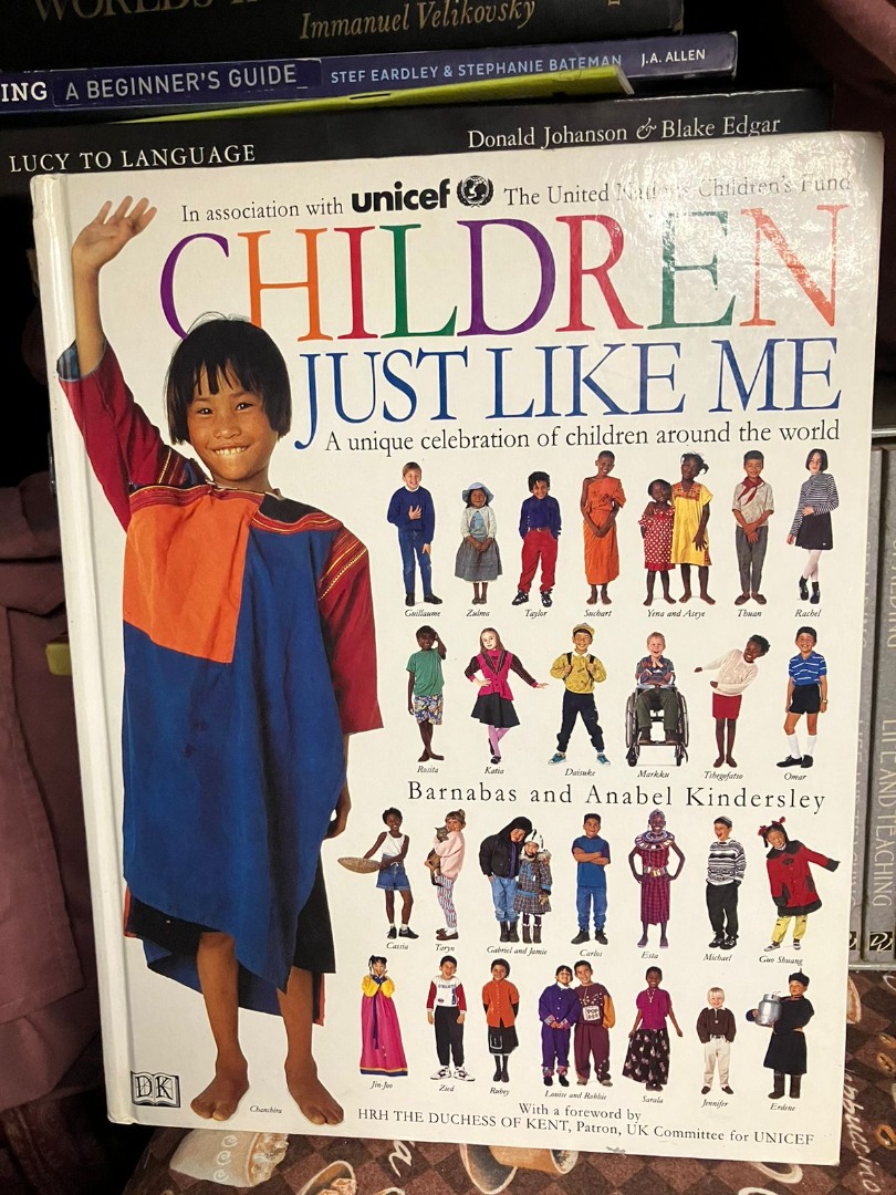 HARDCOVER 1995 DK Children Just Like Me Dorling Kindersley UNICEF World ...