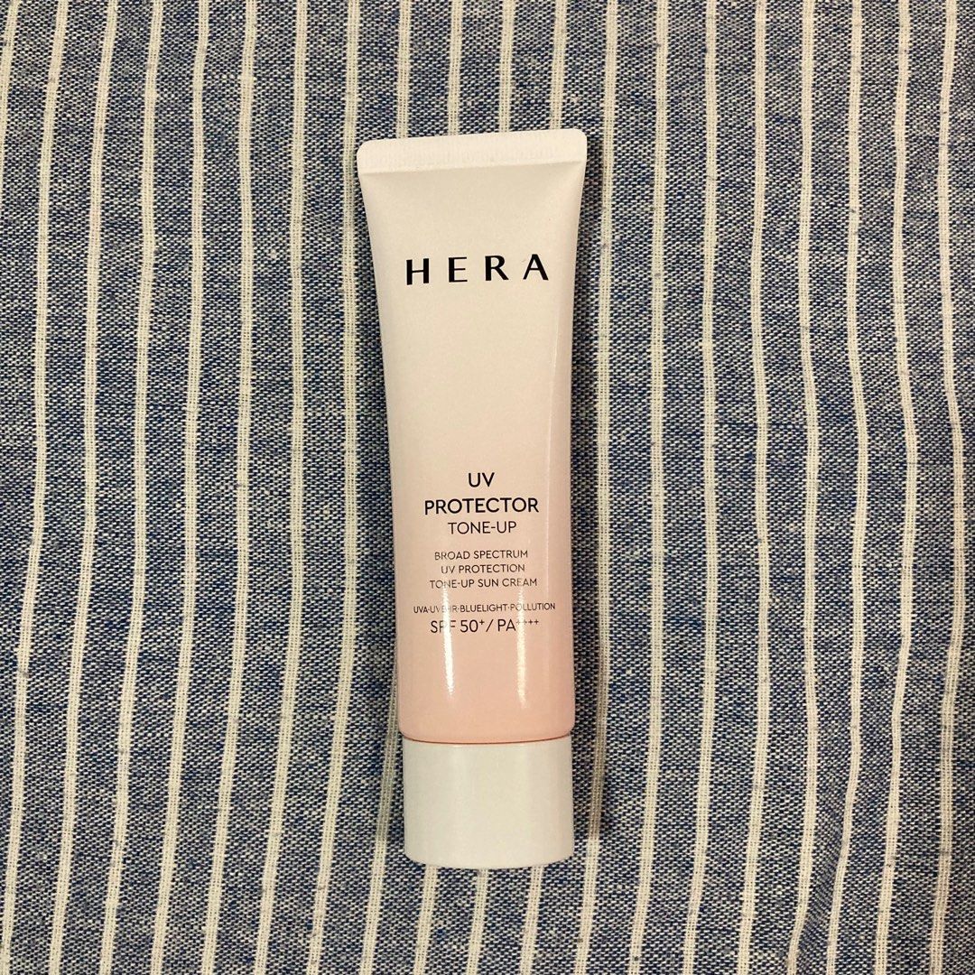 Hera UV protector tone up sunscreen cream, Beauty & Personal Care, Face, Face Care on Carousell