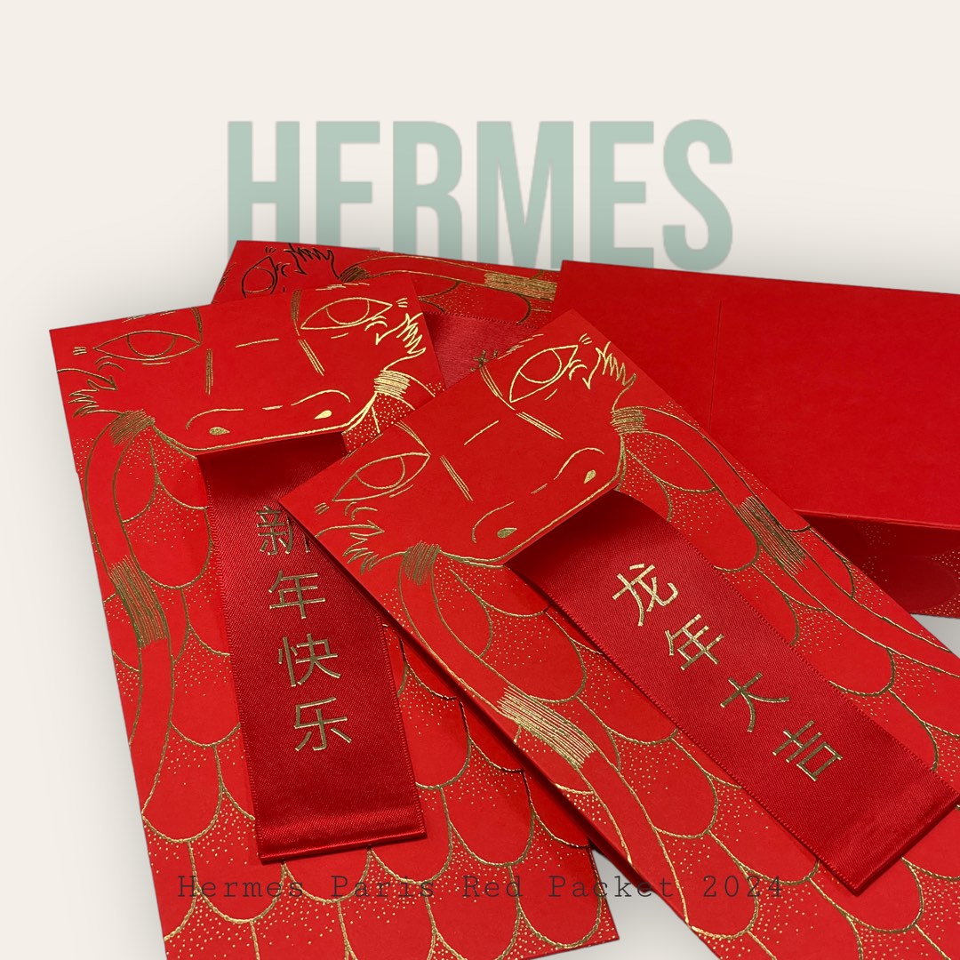 Hermes Red Packet 2024 Ang Pao Chinese New Year Dragon Chinois ...