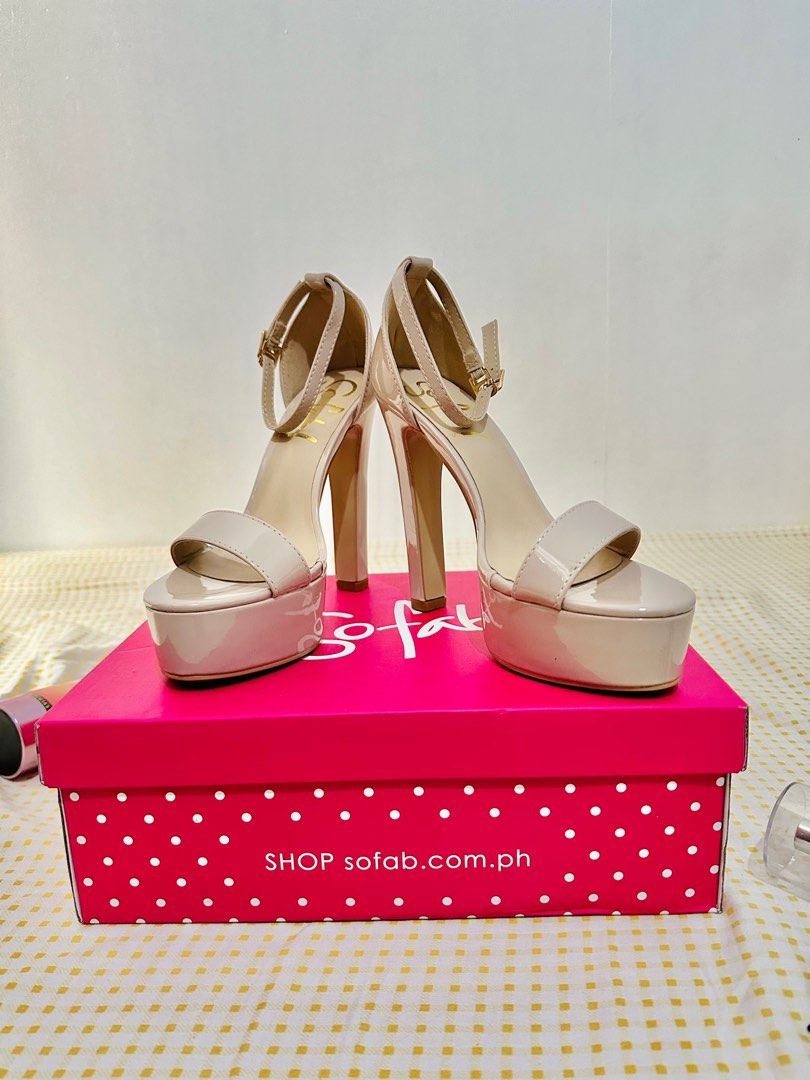 So Fab Nude Platform Heels, Women's Fashion, Footwear, Sandals on Carousell