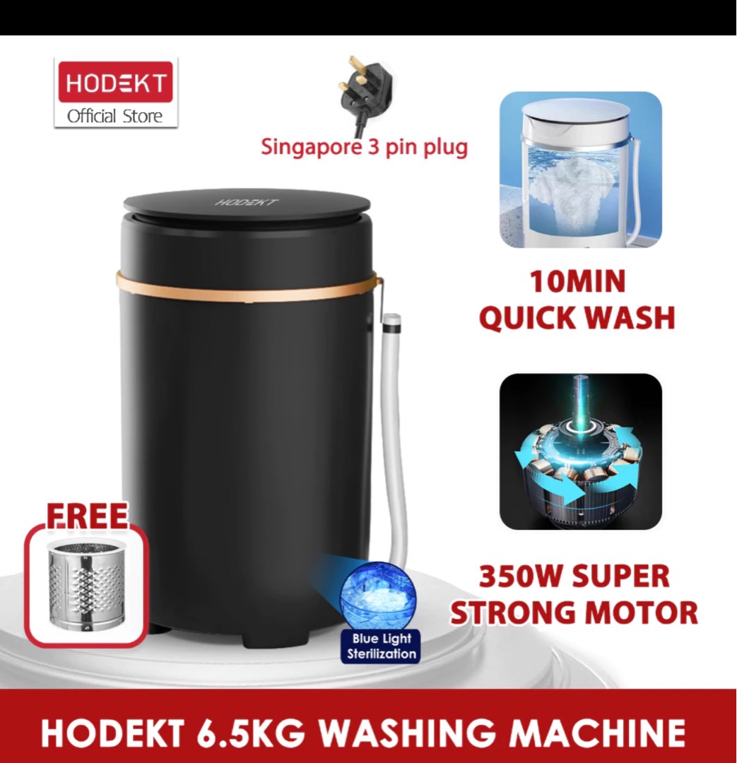 Hodekt 6.5Kg mini washing machine with dryer, TV & Home Appliances ...