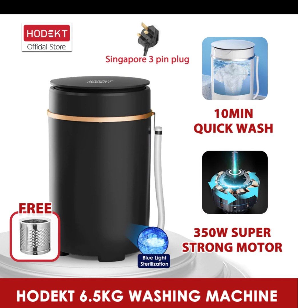 Hodekt 6.5Kg mini washing machine with dryer, TV & Home Appliances ...