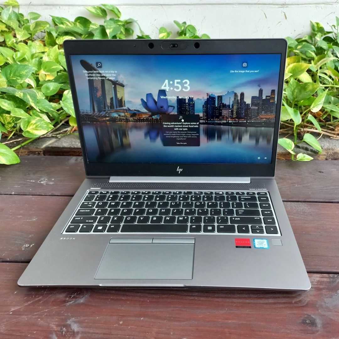 HP ZBook 14u G5 Mobile Workstation 14-inch Laptop- i7-8550U, Radeon Pro WX 3100 (2GB), 16GB RAM ...