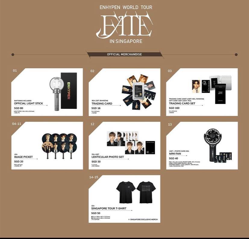 HTB Enhypen Fate Concert Merch, Hobbies & Toys, Memorabilia ...