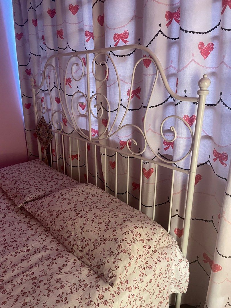 Ikea Leirvik Queen Bed with mattress, Furniture & Home Living ...