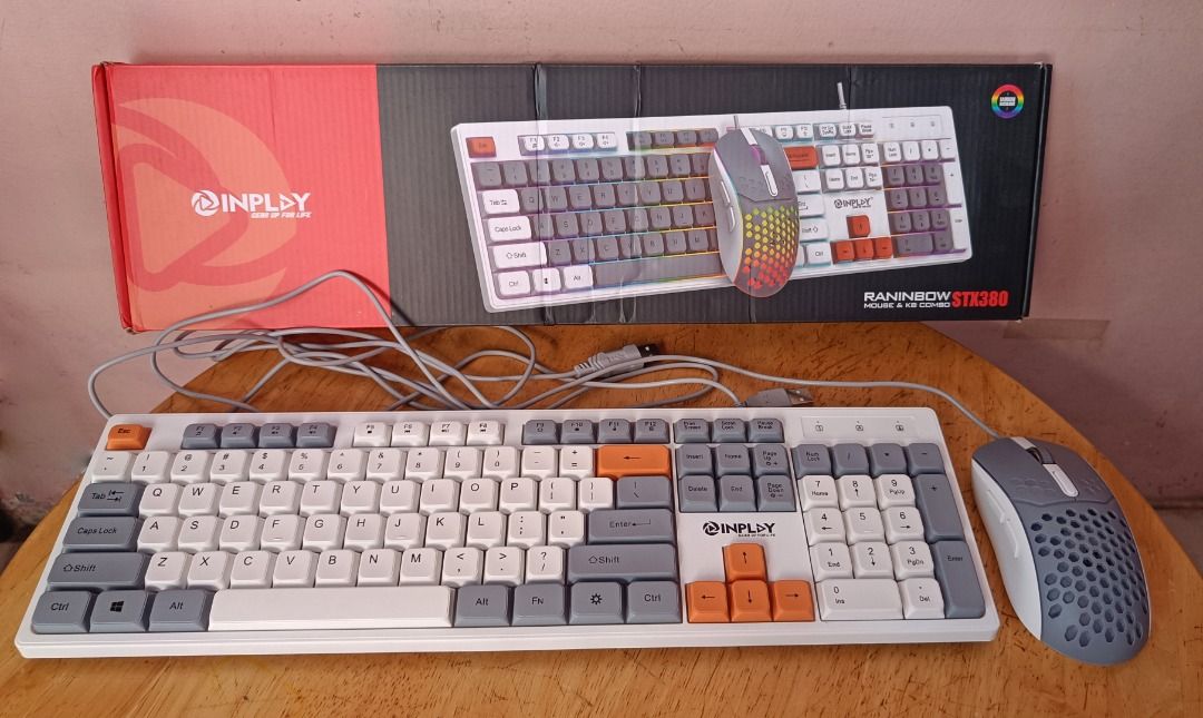 INPLAY STX380-PRO RAINBOW MOUSE AND KEYBOARD COMBO, Computers & Tech ...