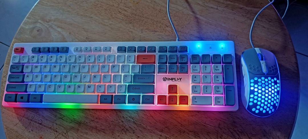 INPLAY STX380-PRO RAINBOW MOUSE AND KEYBOARD COMBO, Computers & Tech ...