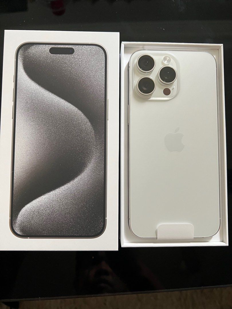 iPhone 15 Pro Max White Titanium 256GB, Mobile Phones & Gadgets, Mobile ...
