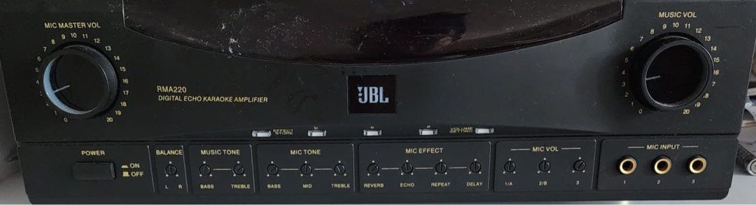 JBL Karaoke Amplifier RMA 220, Audio, Soundbars, Speakers & Amplifiers ...