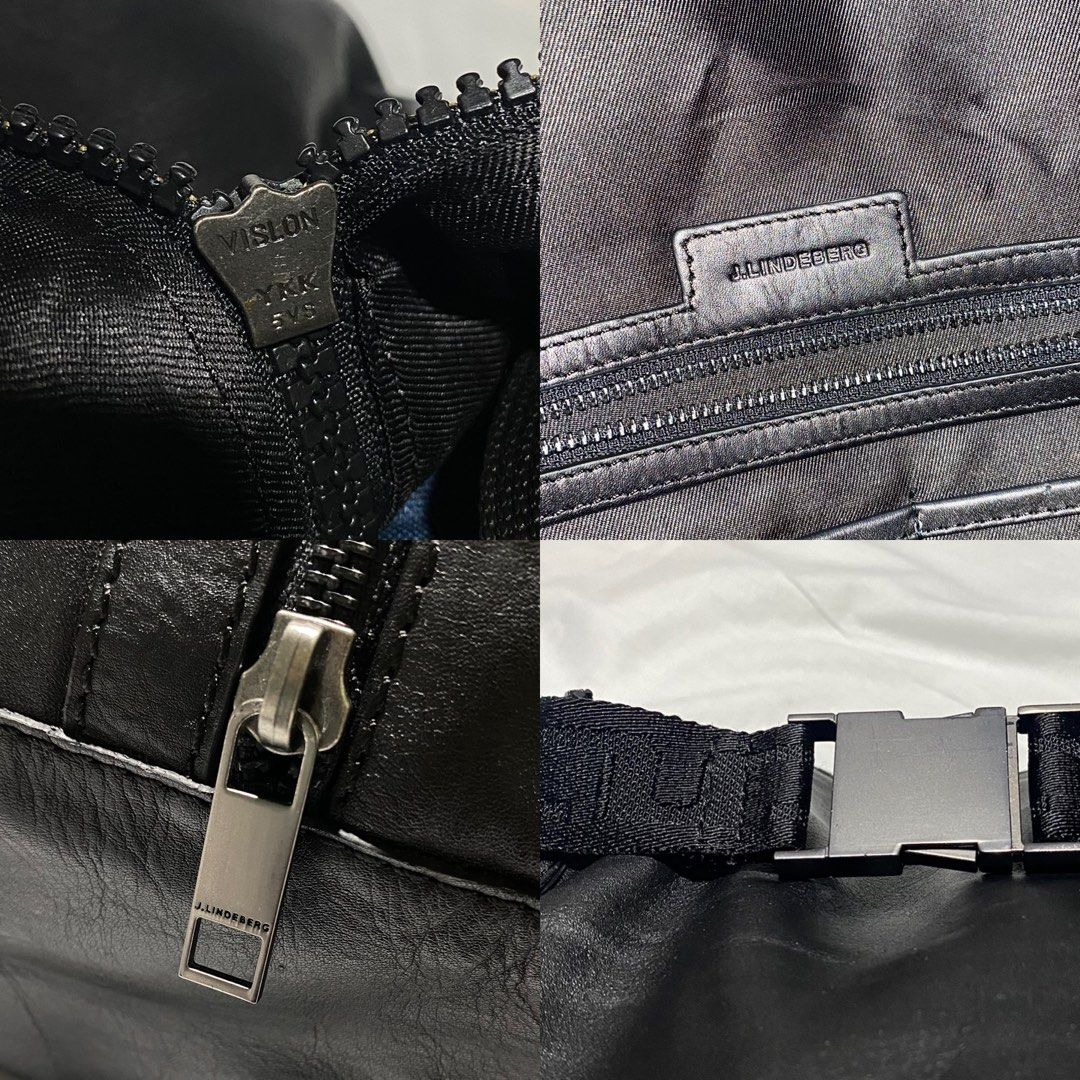 J.Lindeberg Leather Chad Backpack, Men's Fashion, Bags, Backpacks on ...