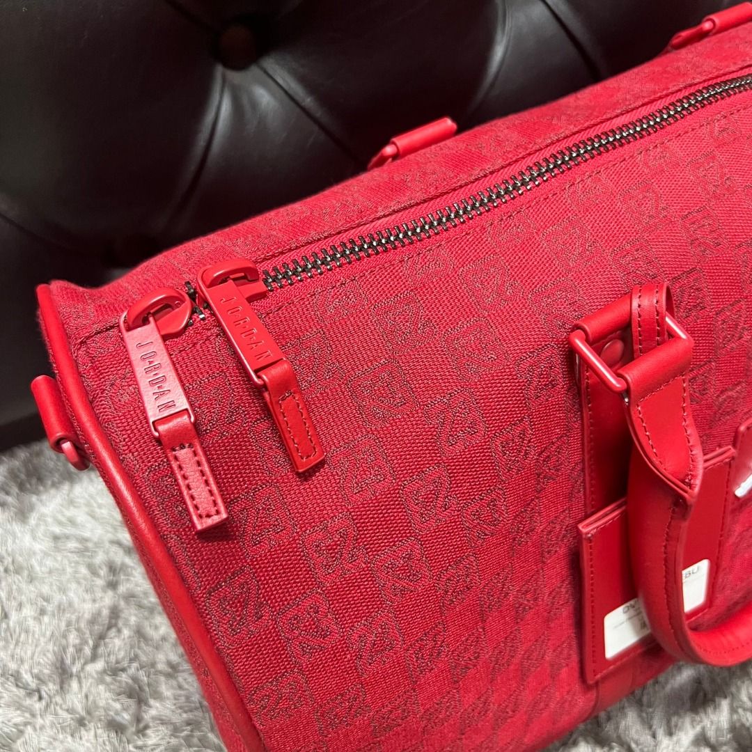 Jordan Monogram Duffle Bag Red, Luxury, Bags & Wallets on Carousell