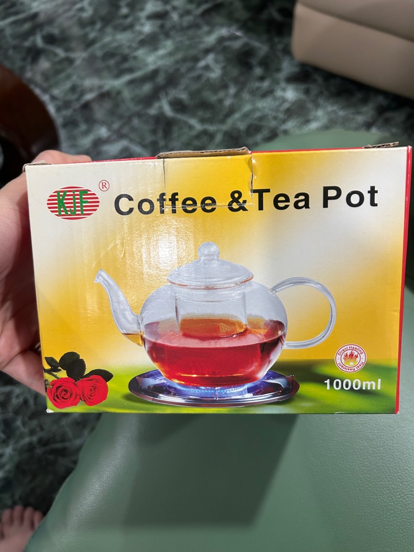 KJF Patented Special Very High Heat Resistant Glass Stovetop Tea ...
