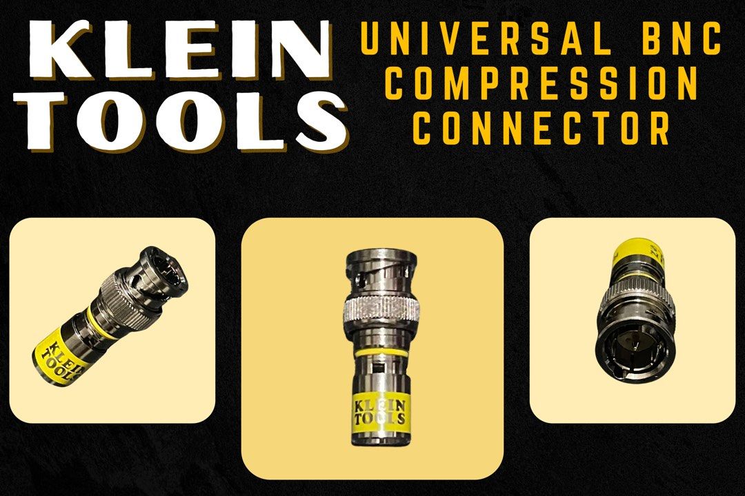 Klein Tools UNIVERSAL BNC COMPRESSION CONNECTORS, TV & Home Appliances ...