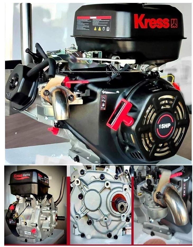KRESS KE215R Gasoline Engine MARINA 15HP (ENGINE), Commercial ...