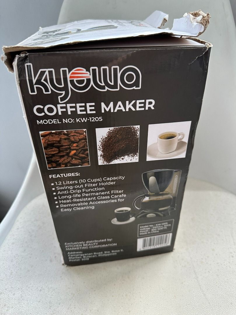KYOWA Coffee Maker 1.2 Liters KW-1205 Drip Coffee Machine USED, TV ...