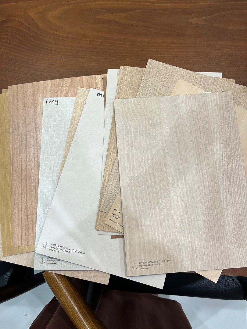 Laminate samples from lamitak panaplast edl, Furniture & Home Living, Home Decor, Other Home ...