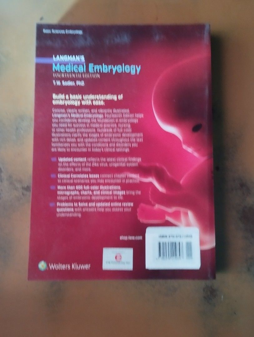Langman's Medical Embryology, Hobbies & Toys, Books & Magazines ...