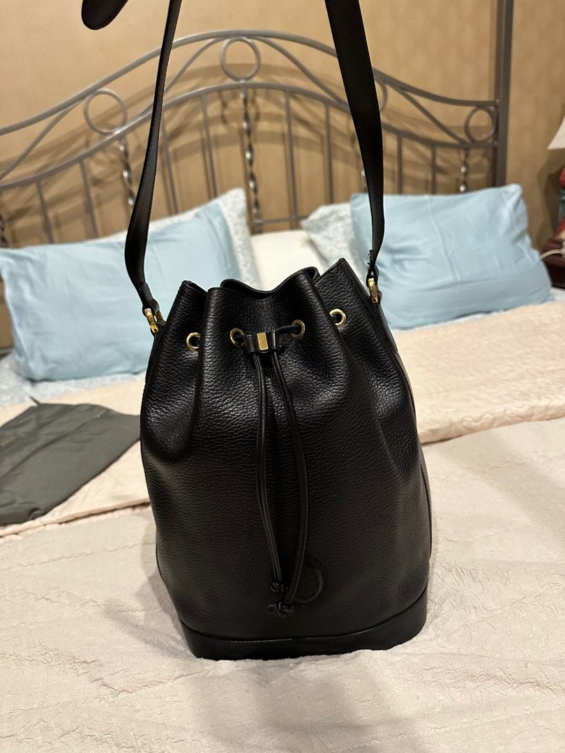 Leather Bucket Bag, Luxury, Bags & Wallets on Carousell