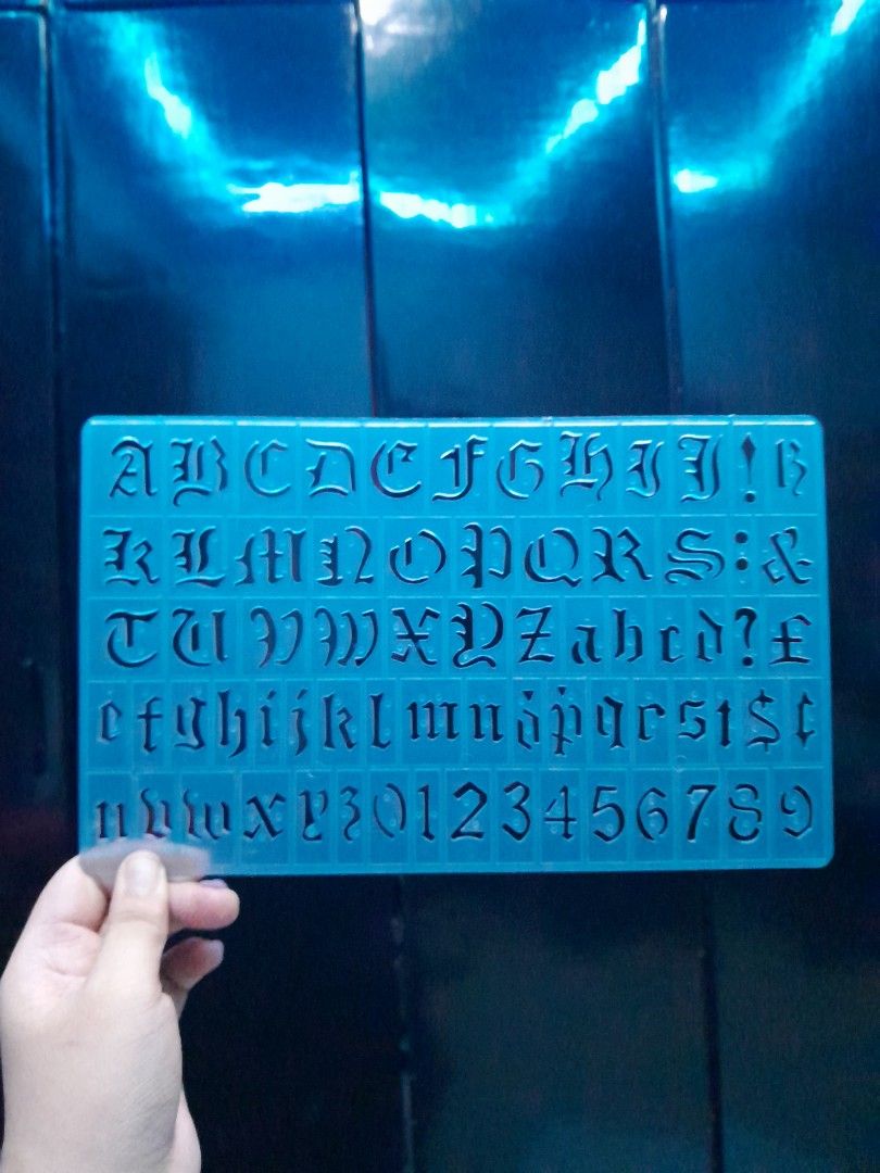 Lettering Stencil, Hobbies & Toys, Stationary & Craft, Other Stationery ...