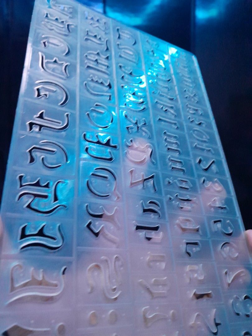 Lettering Stencil, Hobbies & Toys, Stationary & Craft, Other Stationery ...