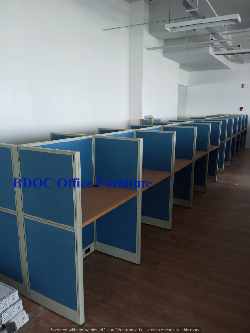 Linear office partition full fabric / office table / office partition ...