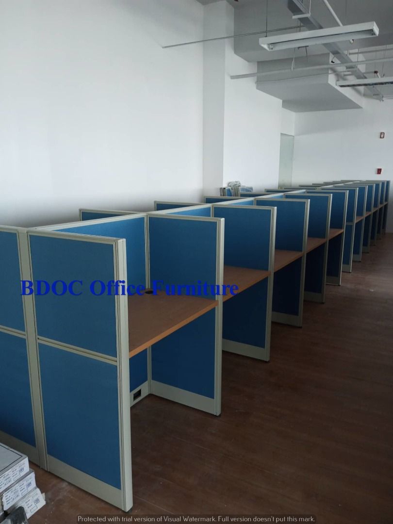 Linear office partition full fabric / office table / office partition ...