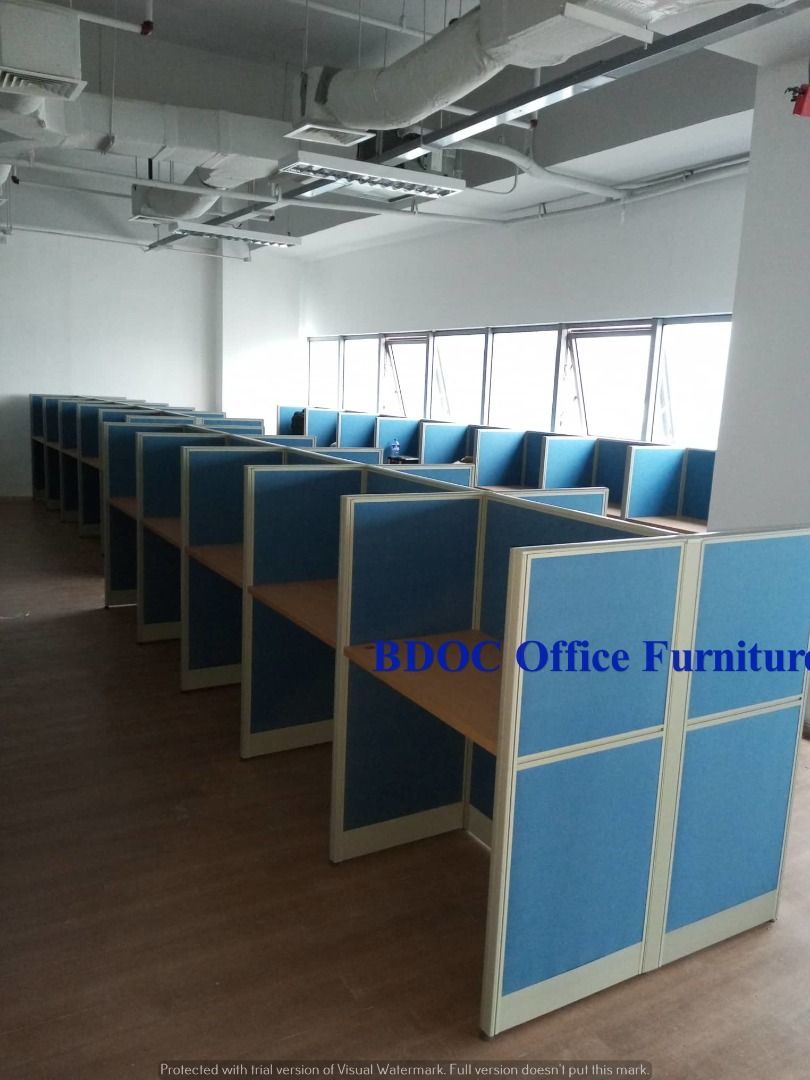 Linear office partition full fabric / office table / office partition ...