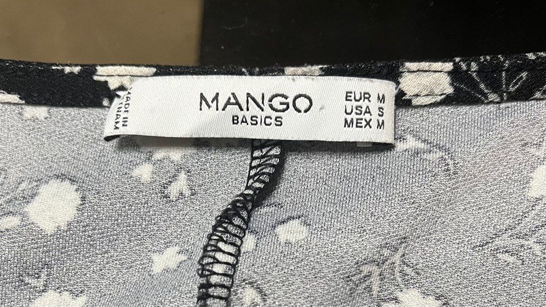 Mango Basics Floral Long Sleeve Dress, Women's Fashion, Dresses & Sets ...