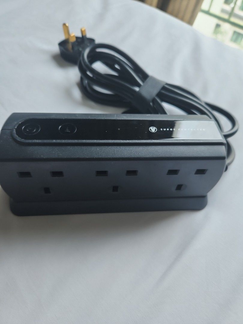 Master Plug 6 sockets- power surge protection, TV & Home Appliances ...