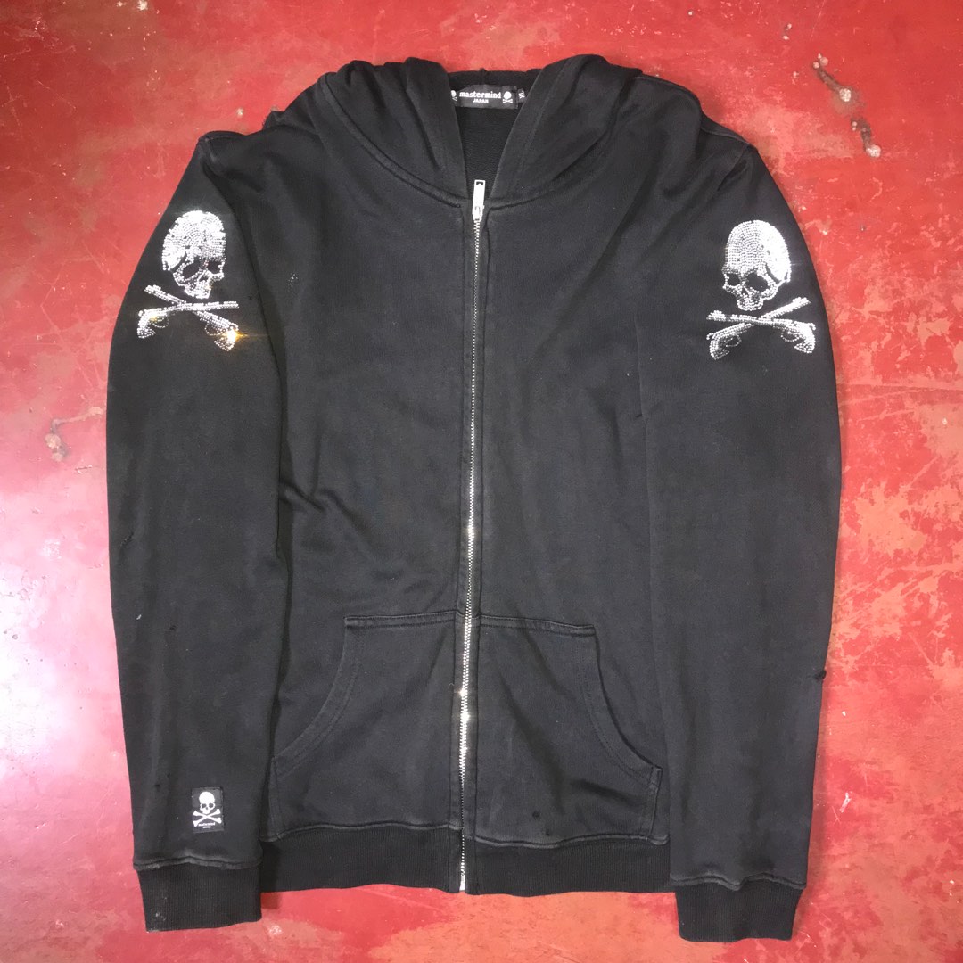 Mastermind zip up rinestone, Men's Fashion, Activewear on Carousell