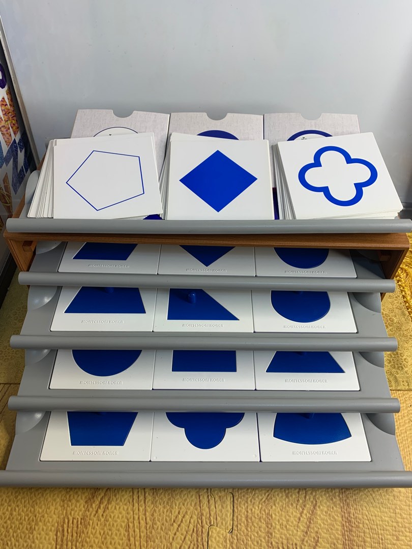 Montessori Cabinet With Insets, Hobbies & Toys, Toys & Games on Carousell